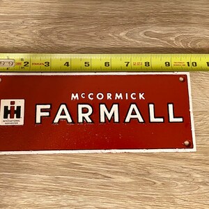Mccormick Farmall Cast Iron Sign - Etsy