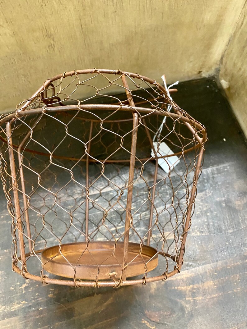 Chicken Wire Basket Lantern - Etsy