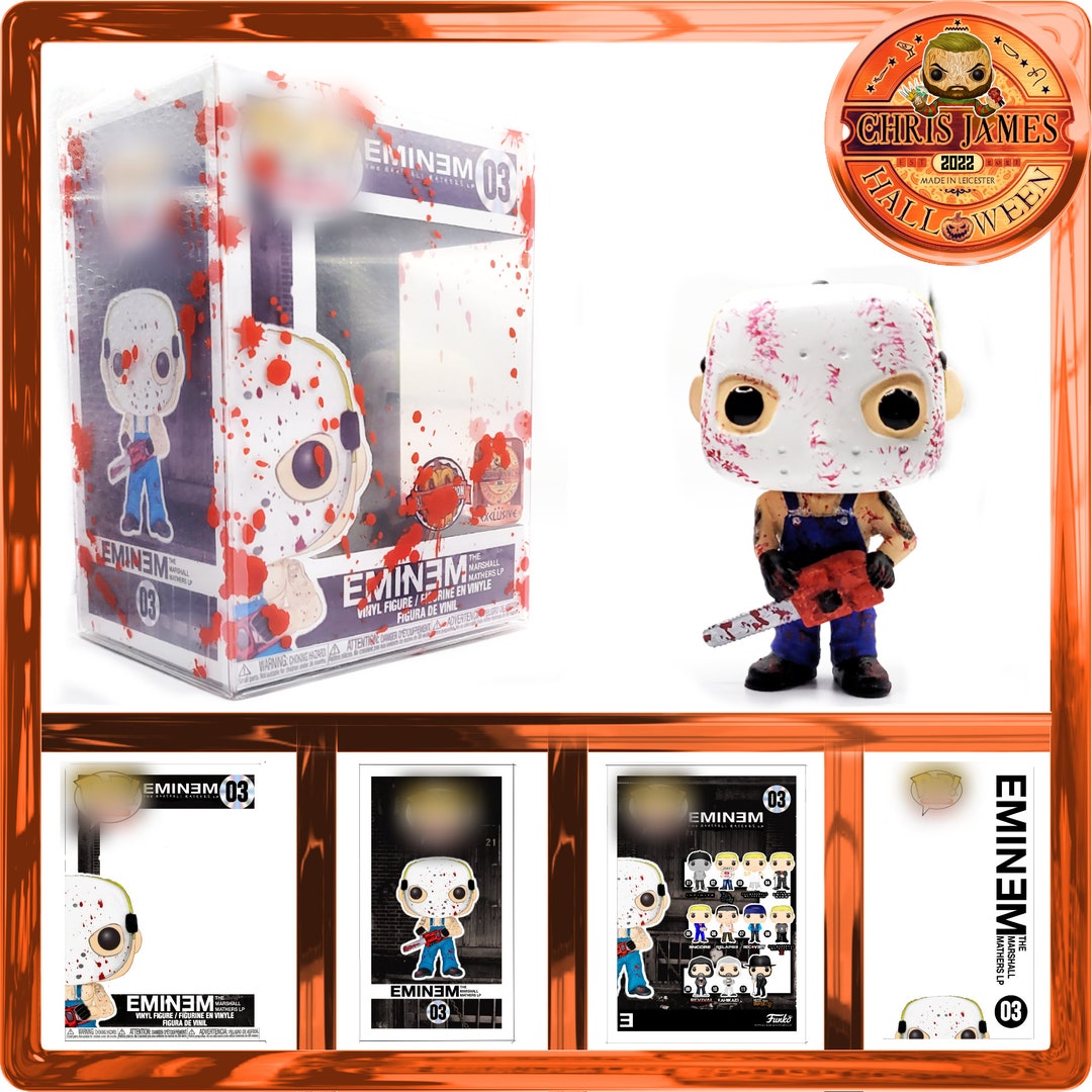 Eminem MMLP chainsaw Pop Figure Hand-painted Chris James Pop Shop MTO ...