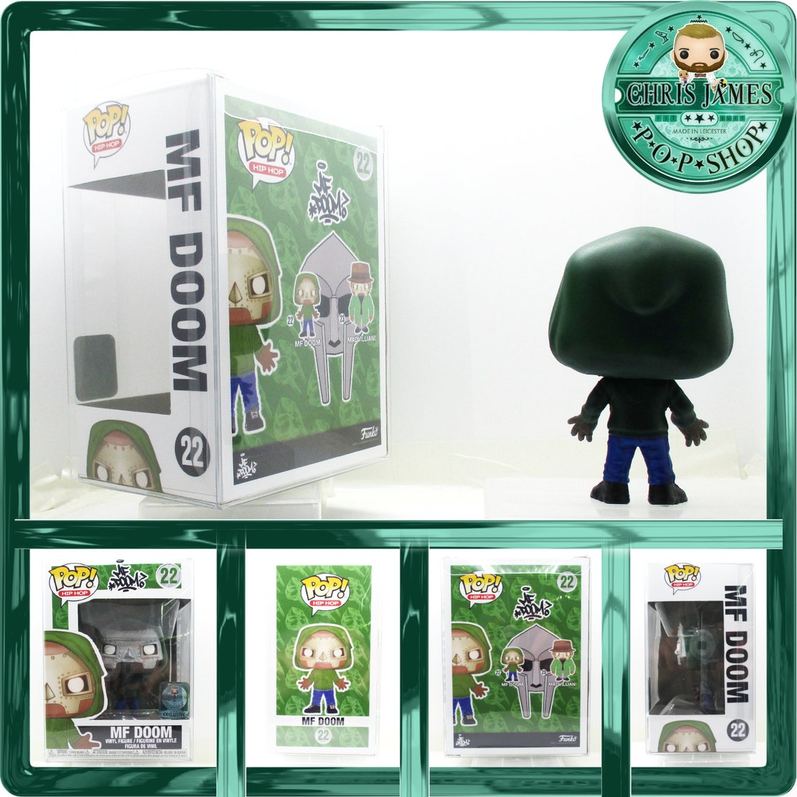 MF DOOM Funko Pop Figure Hand-painted Chris James Pop - Etsy New Zealand
