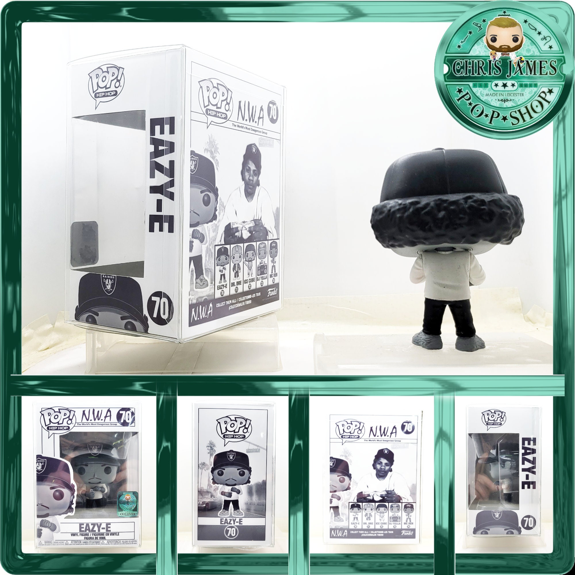 Eazy-e N.W.A. Funko Pop Figure Hand-painted Chris James Pop Shop MTO ...