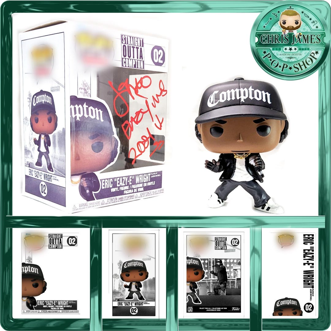 Eazy E Stright Outta Compton Autograph by Jason Mitchell Funko Pop ...