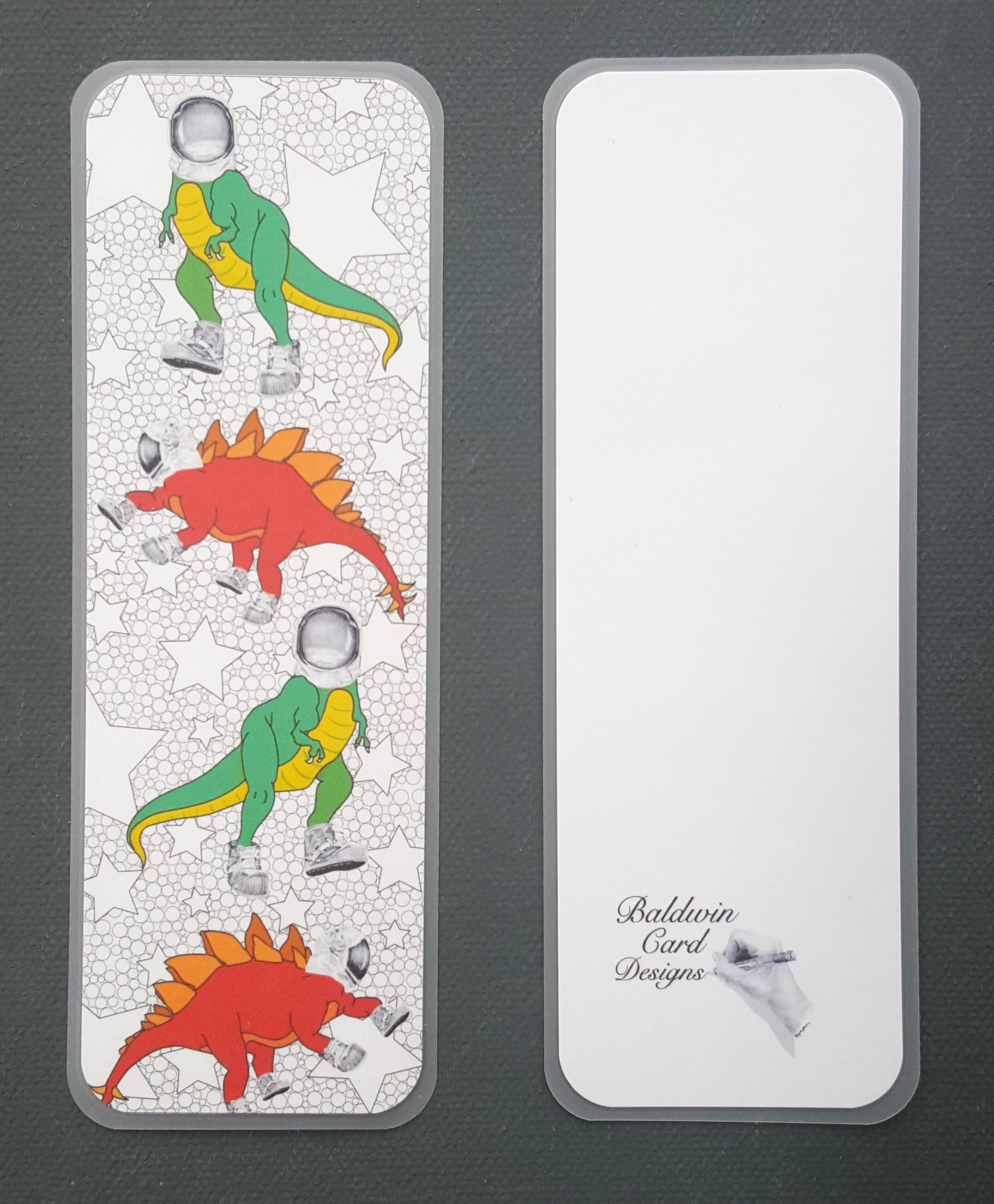 Space Dinosaur Bookmark Small gift idea for kids Bookish | Etsy