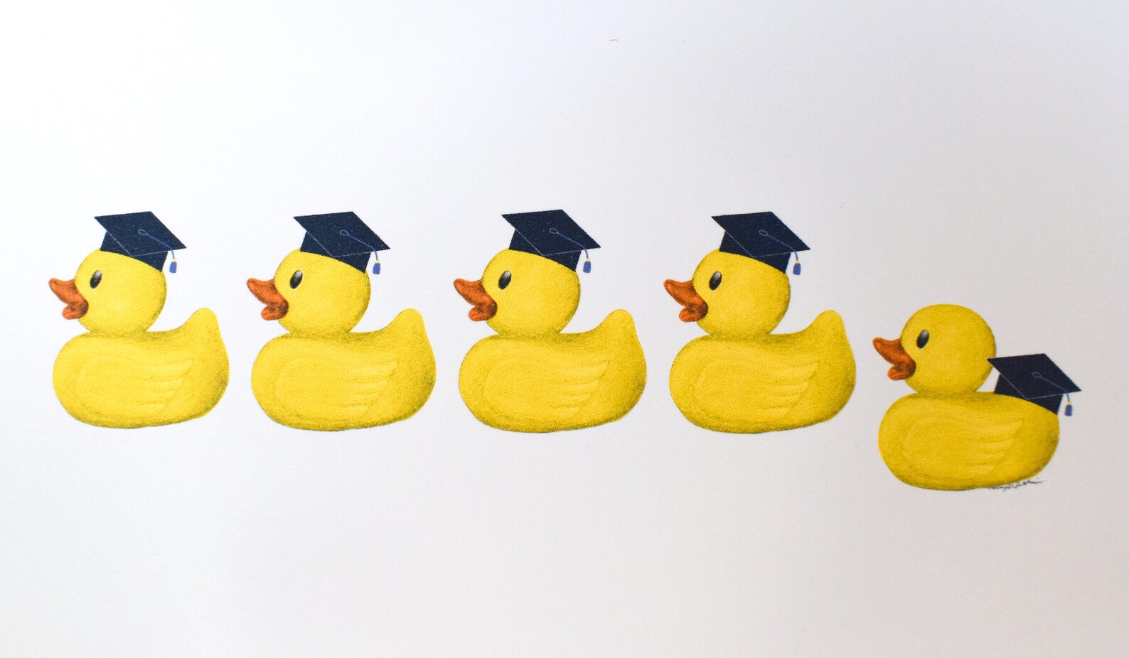 Funny rubber duck graduation card Odd duck graduation card - Etsy.de