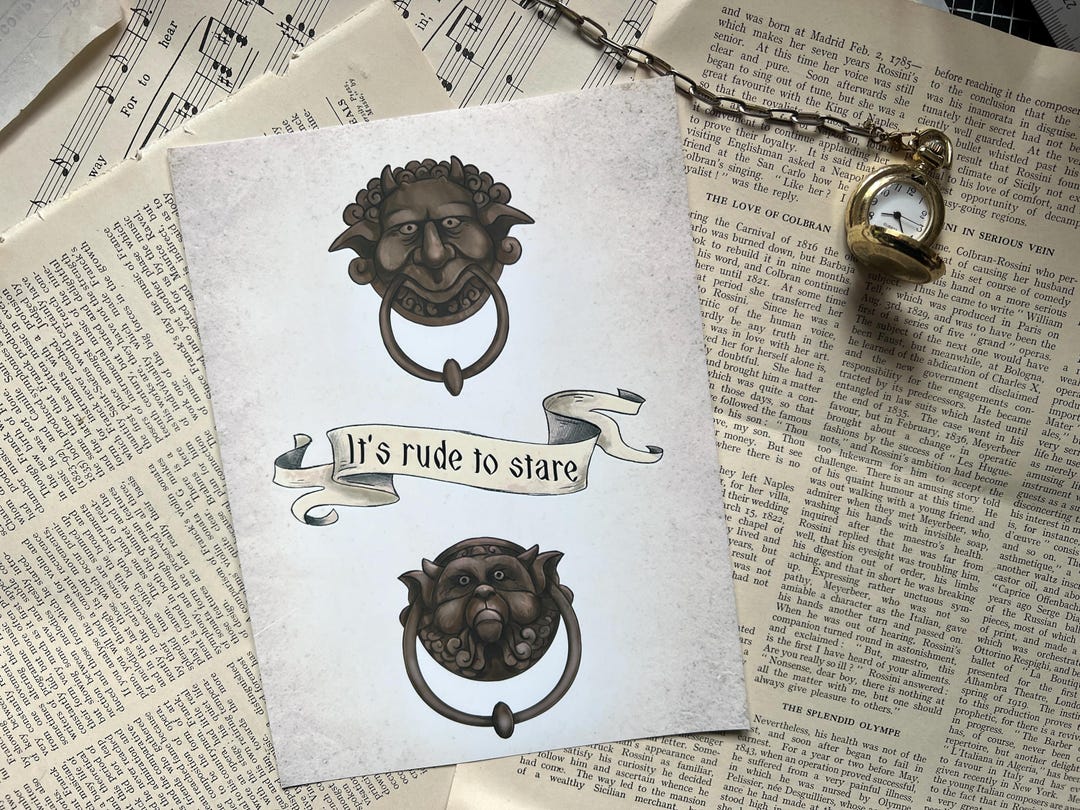 Labyrinth Door Knockers Art Print - Etsy