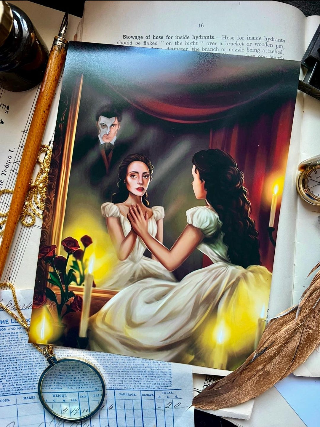 The Phantom of the Opera Art Print - Etsy