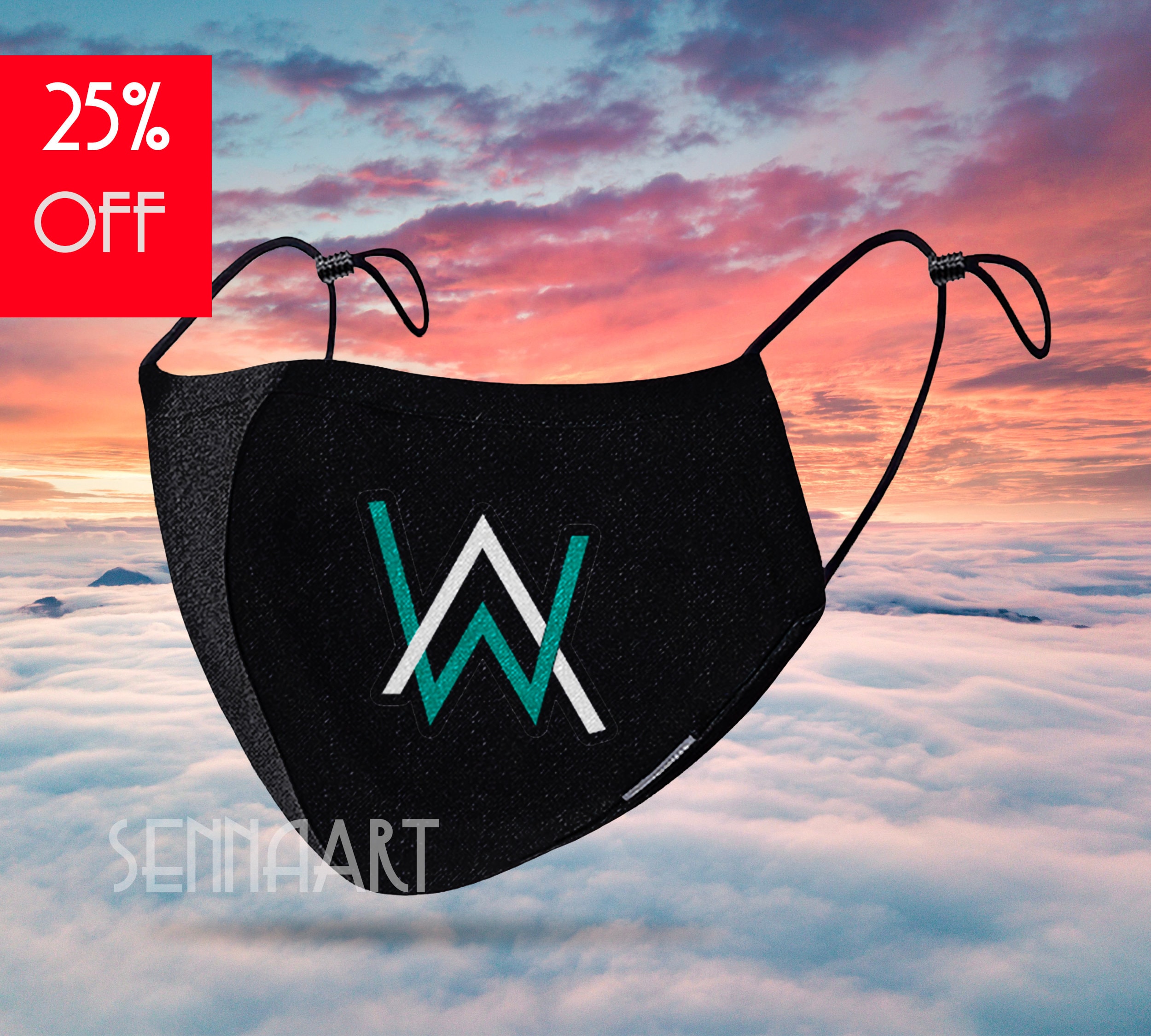 Alan Walker Classic Logo Mask Alan Walker Mask Alan Walker | Etsy