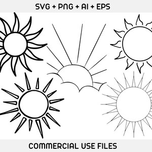 Sun SVG, Sun Clipart, Sunshine SVG, Cute Sun SVG, Cut Files, Cricut,sun ...