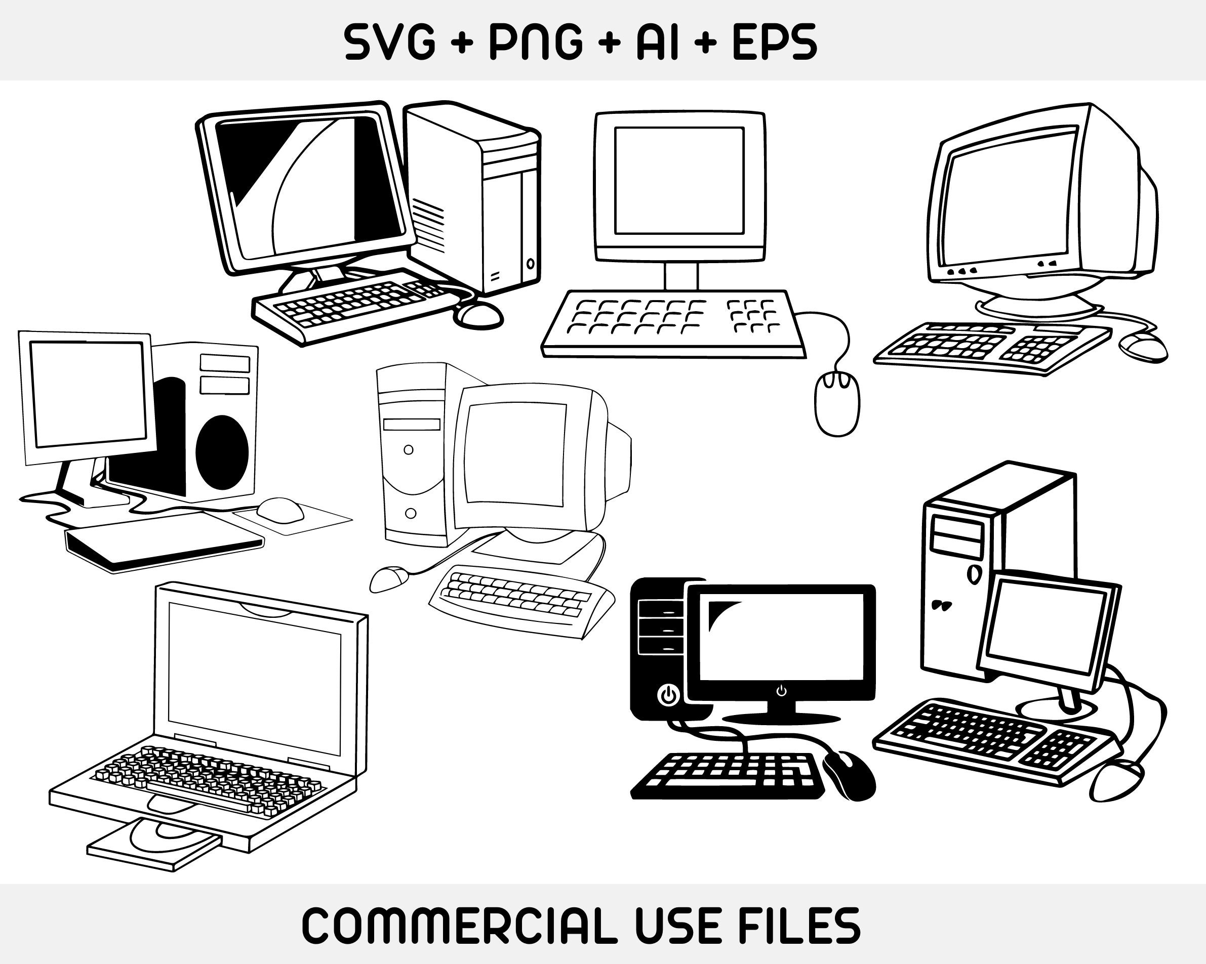 Computer Svg Laptop Svg Technology Svg Laptop Frame Svg - Etsy