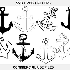 Anchor SVG, Anchor Svg Bundle, Anchor Cut File, Anchor Png,anchor ...