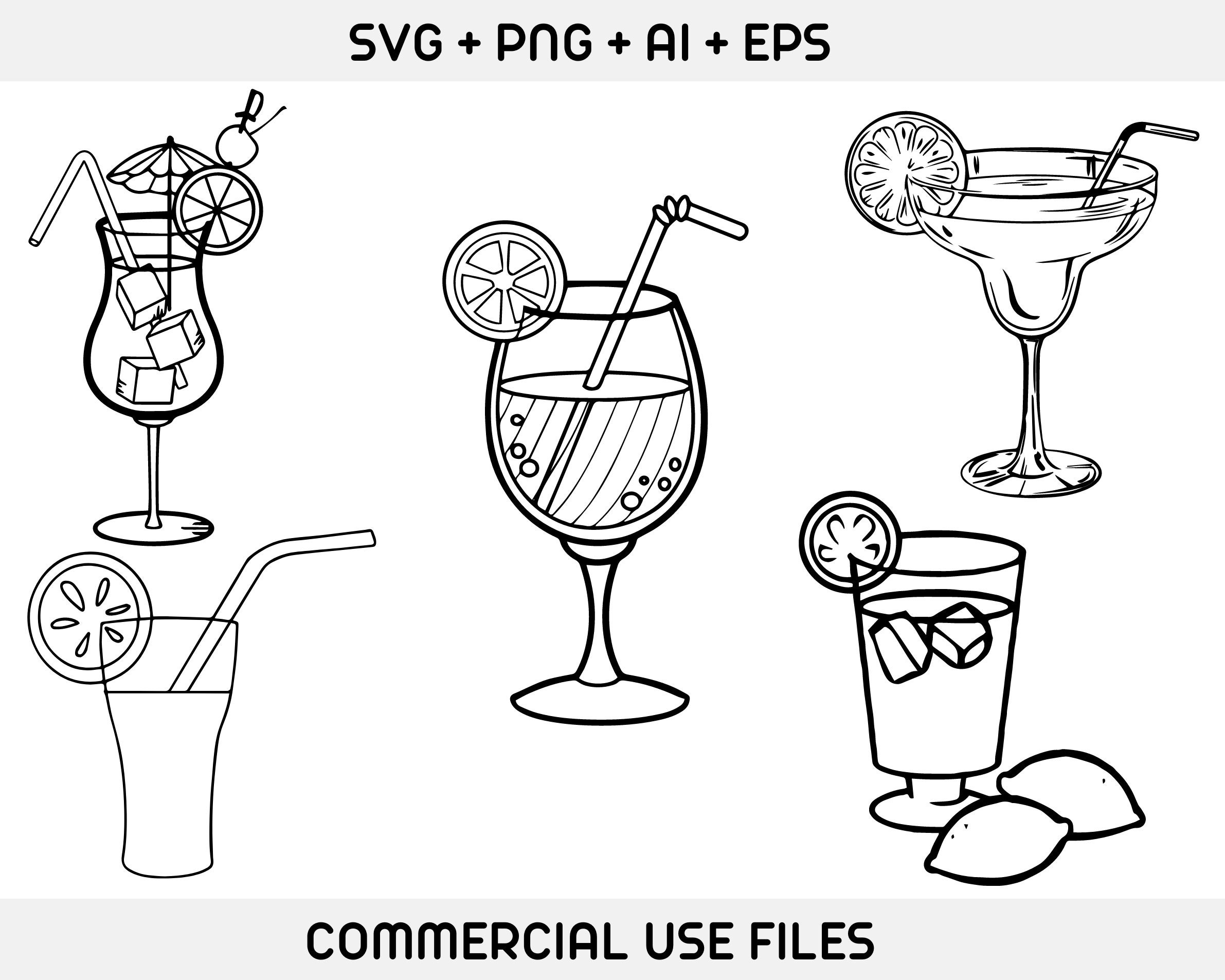 Cocktails SVG Cocktail Party SVG Cocktail Clipart Cocktail - Etsy