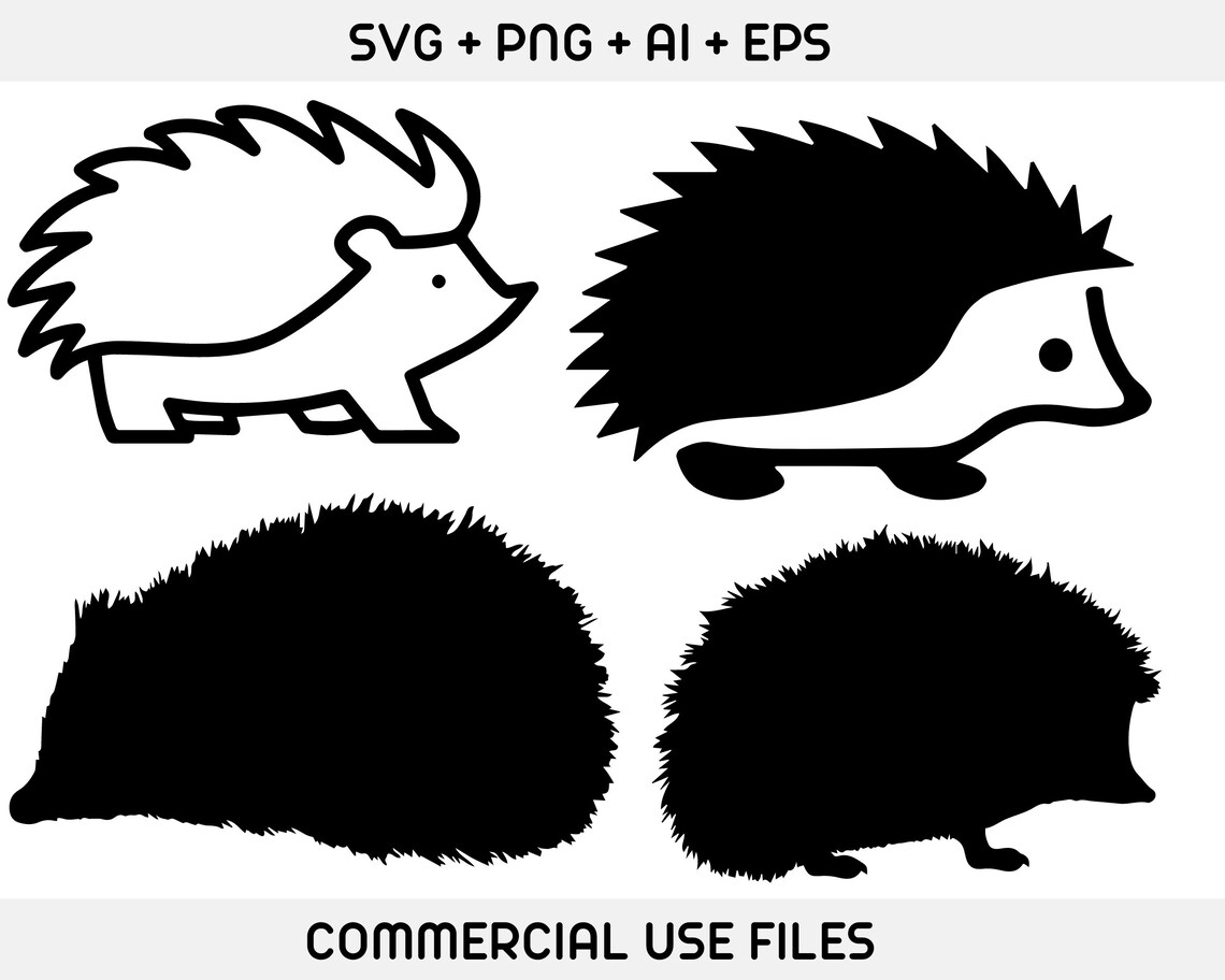 Hedgehog SVG Hedgehog Clipart Hedgehog Svg File Hedgehog - Etsy
