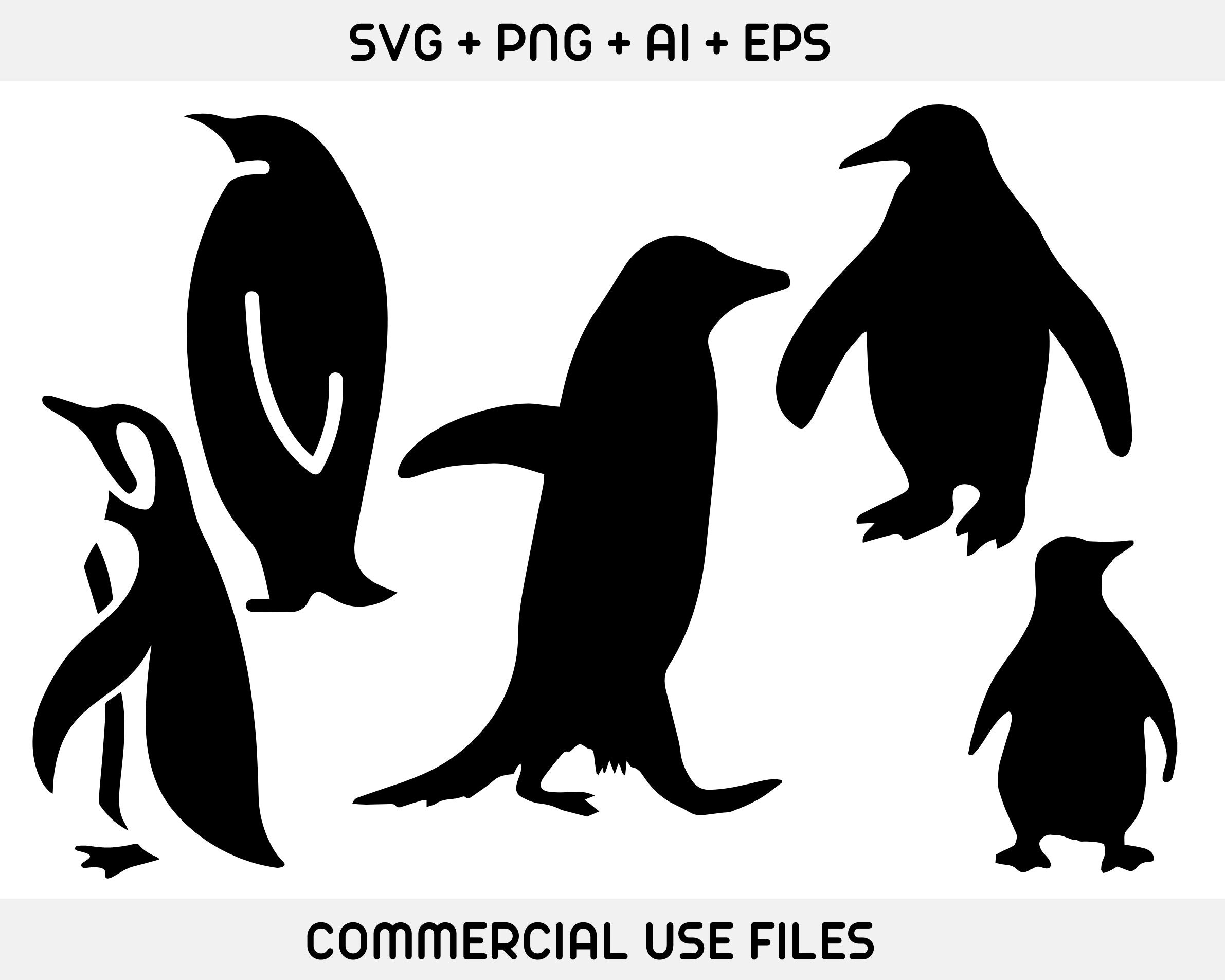 Penguin SVG Penguin SVG Bundle Penguin Clipart Penguin - Etsy Australia