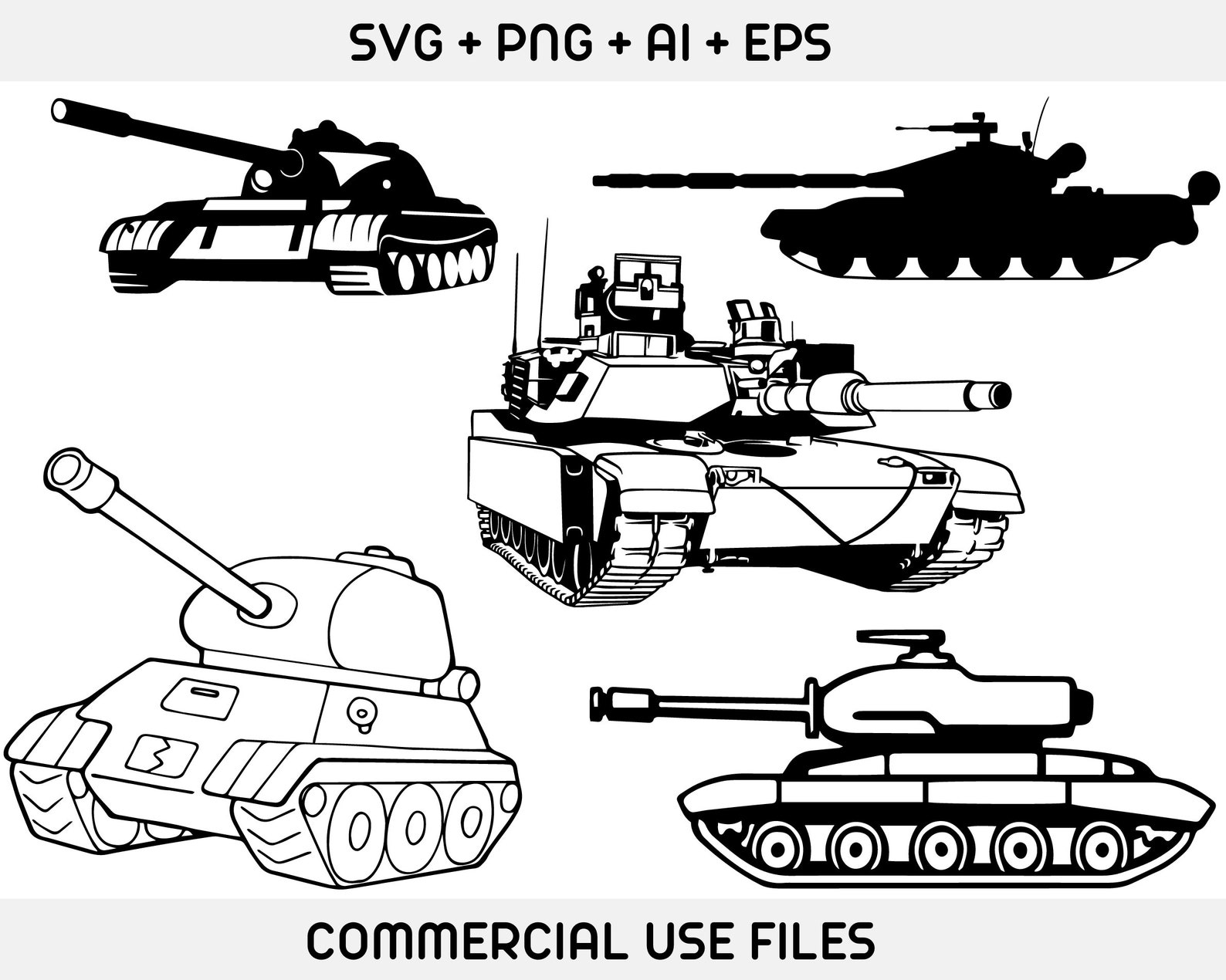 Panzer SVG Bundle Militärpanzer SVG Militärpanzer SVG Armee - Etsy.de