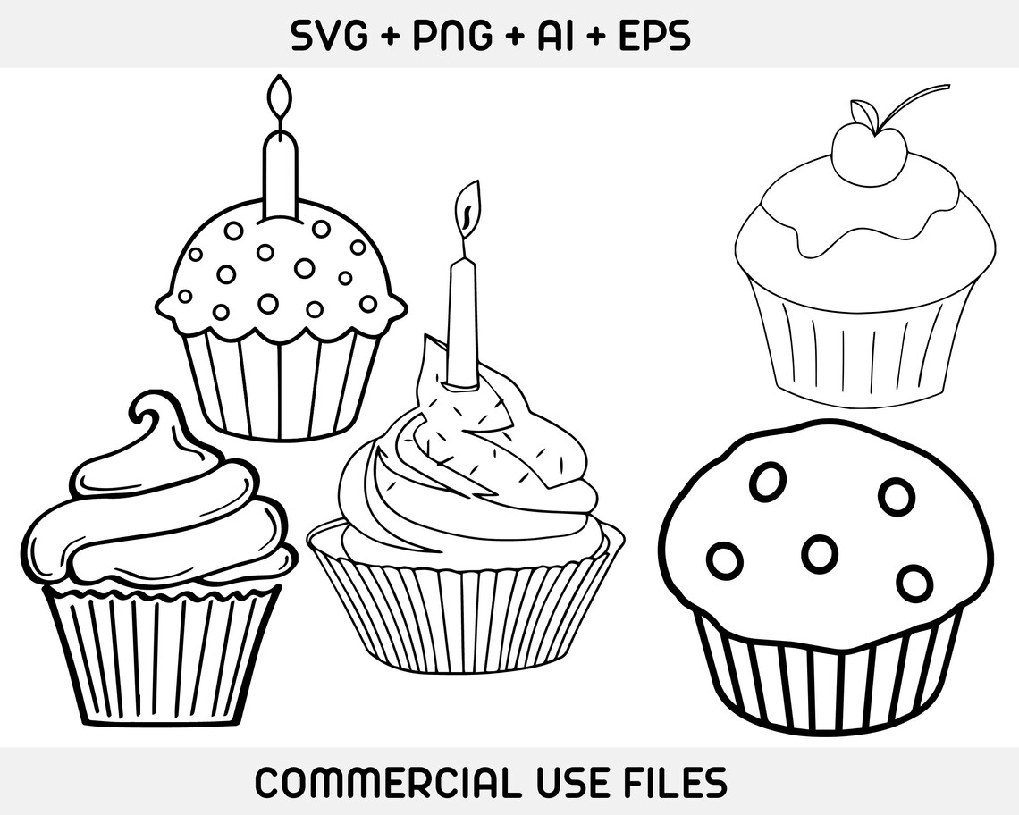 Cakes Svg Birthday Svg Dessert Svg Baking Svg Wedding Svg - Etsy
