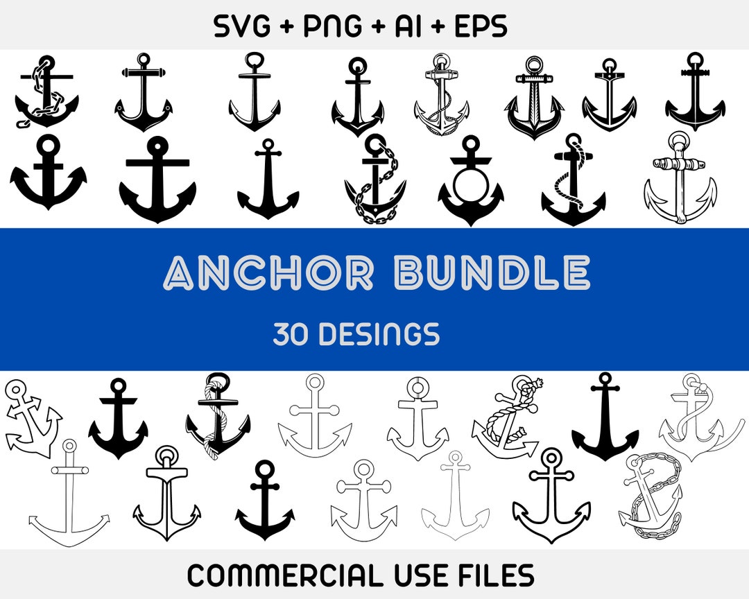 Anchor SVG, Anchor Svg Bundle, Anchor Cut File, Anchor Png,anchor ...