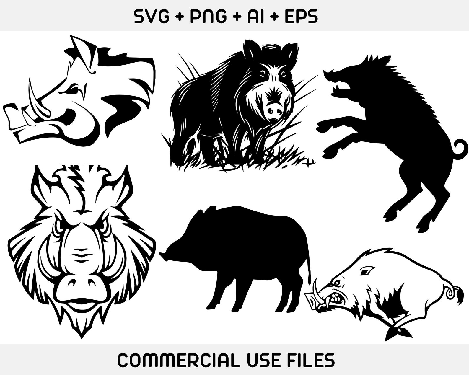 Boar SVG Bundle, Boar Face Svg,boar Vector, Boar Cut Files,boar Svg ...
