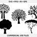 Tree Svg Bundle, Woodland Svg, Png, Forest Svg Bundle, Camping Svg ...
