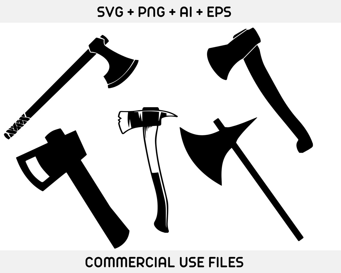 Wood Cutting ,axe Clipart, Axe SVG, Crossed Axes SVG, Hatchet ...