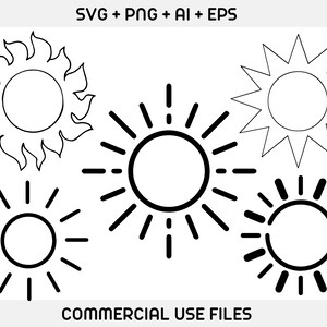 Plotterdatei Sonne, Clipart Sonne, Sonne SVG, Cute Sun SVG, Cute SVG, Cute Sun SVG, Sun SVG, Sun ...