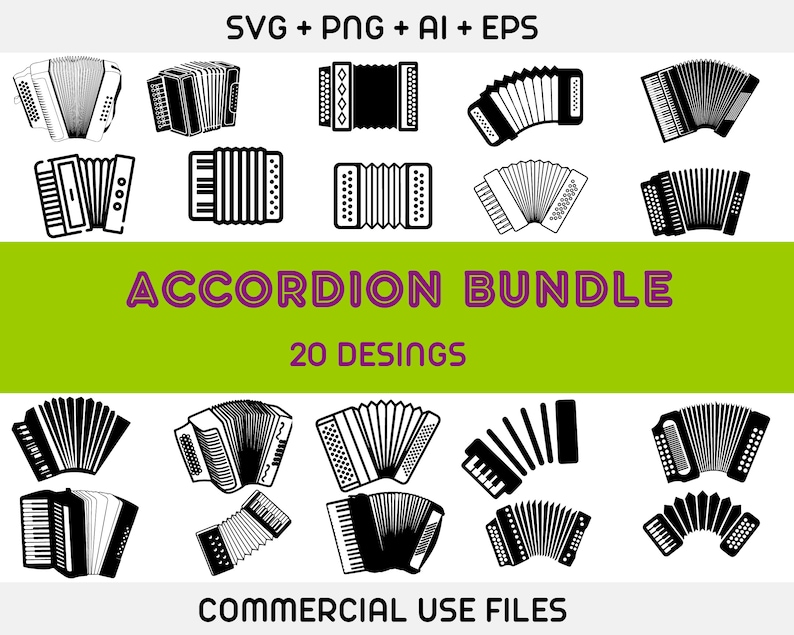 Accordion SVG, Accordion Cut File, Accordion PNG, Accordion Clipart ...