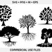 Tree Svg Bundle, Woodland Svg, Png, Forest Svg Bundle, Camping Svg ...