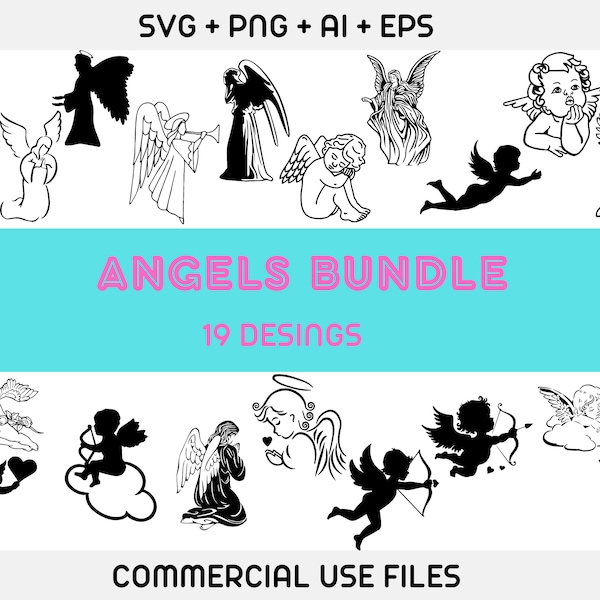 Angel Svg - Etsy