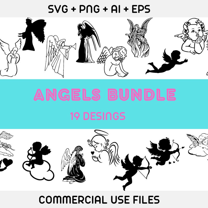 Angel Svg - Etsy