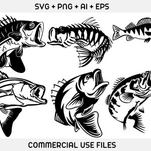 Perch Fish Svg, Fishing Svg,perch Svg Bundle, Perch Clipart, Perch ...