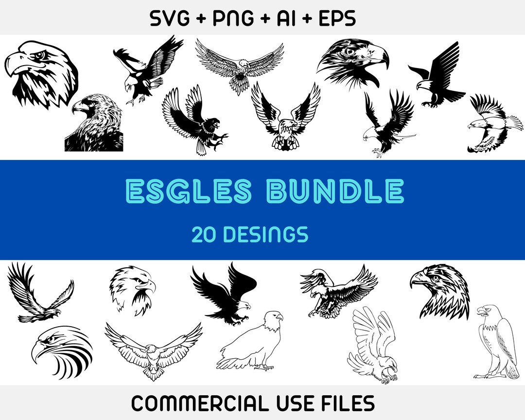 Eagle Svg, Eagle Head Svg, Eagle Silhouette, Fierce Eagle, Bird Svg ...
