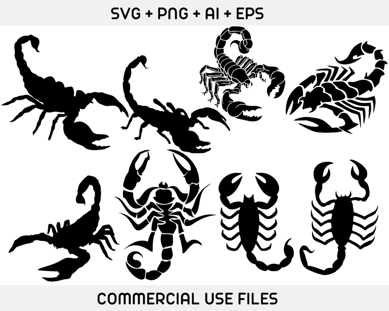 Scorpion SVG Bundle Scorpion Png Scorpion Epsscorpion - Etsy