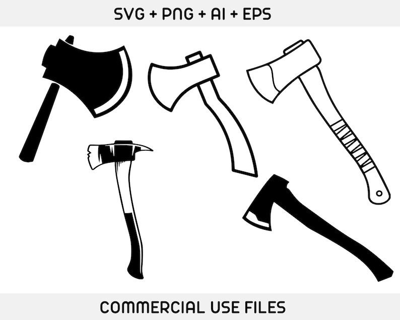Wood Cutting ,axe Clipart, Axe SVG, Crossed Axes SVG, Hatchet ...