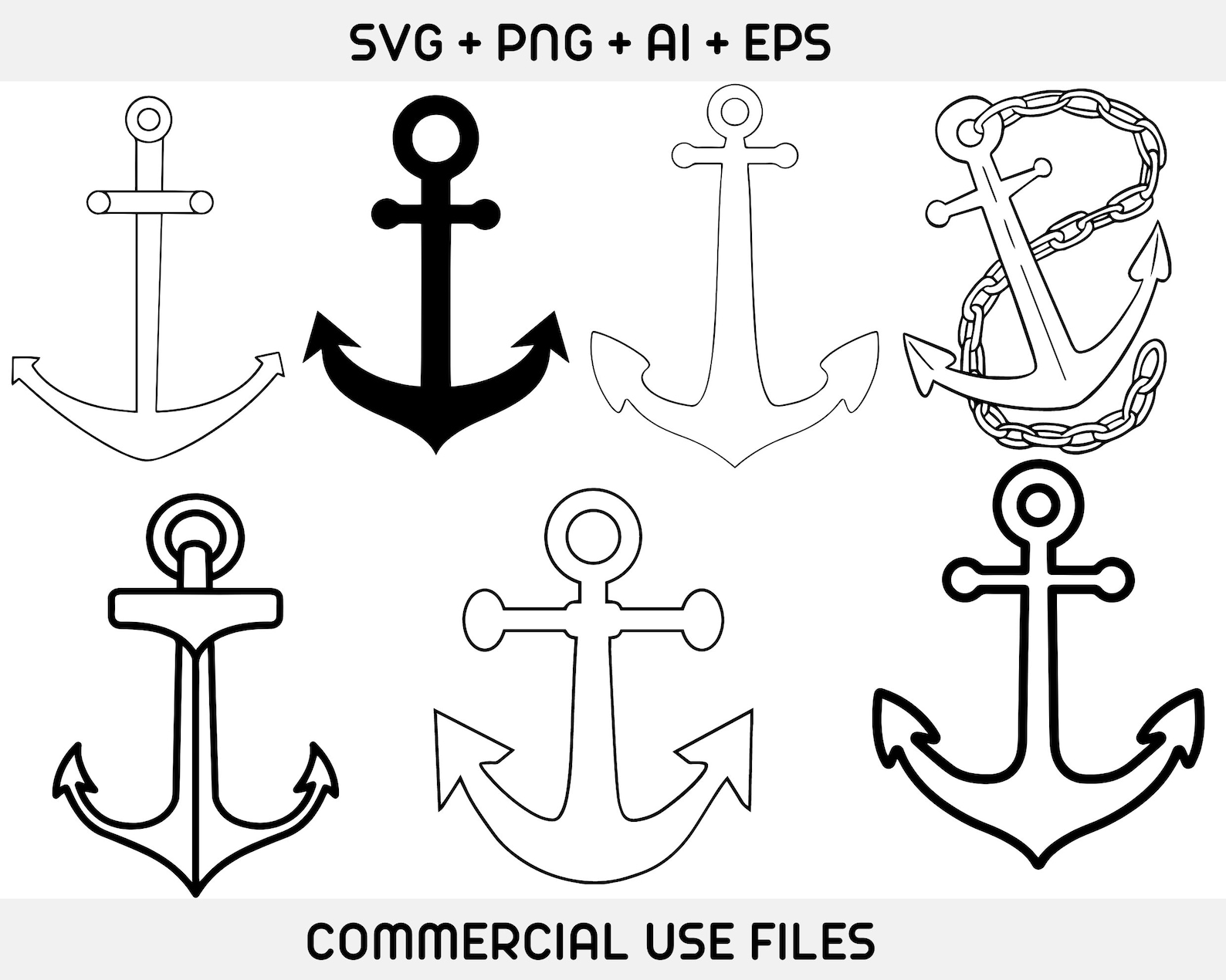 Anchor SVG Anchor Svg Bundle Anchor Cut File Anchor - Etsy