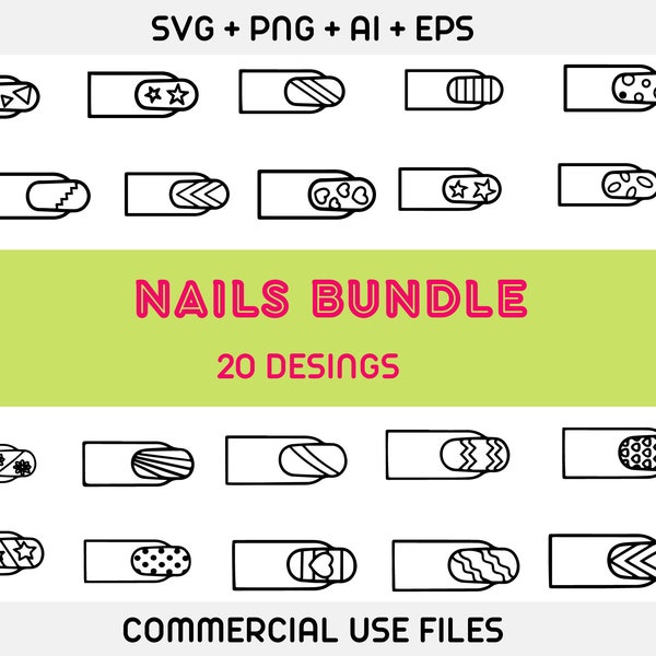 Nails Svg - Etsy