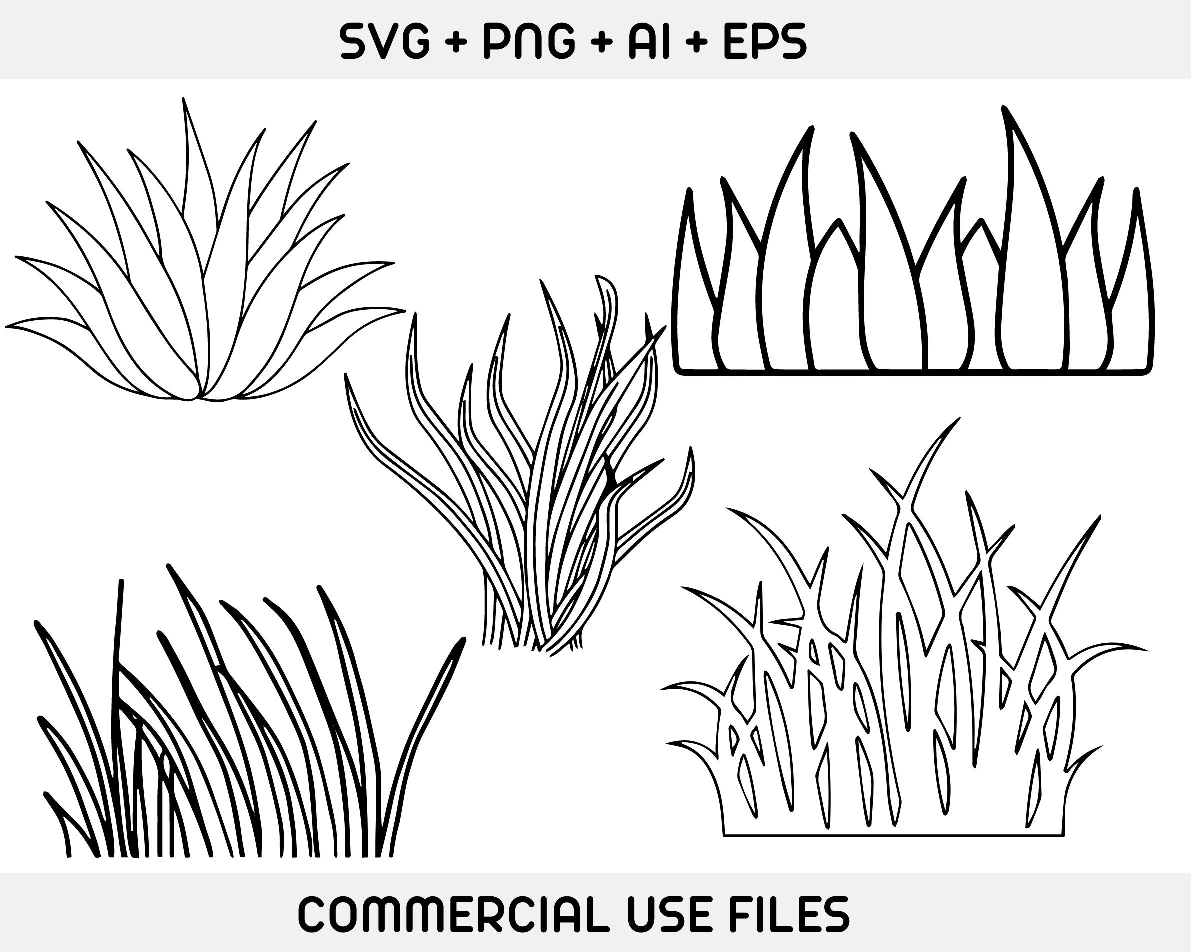 Grass Svg Bundle Grass Svg Clipart Wild Grass Svg Cut Files Etsy