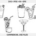 Cocktails SVG, Cocktail Party SVG, Cocktail Clipart, Cocktail SVG ...