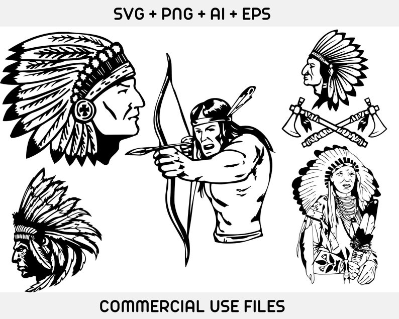 Native Svg Native American Svg Headdress Svg War Bonnet - Etsy