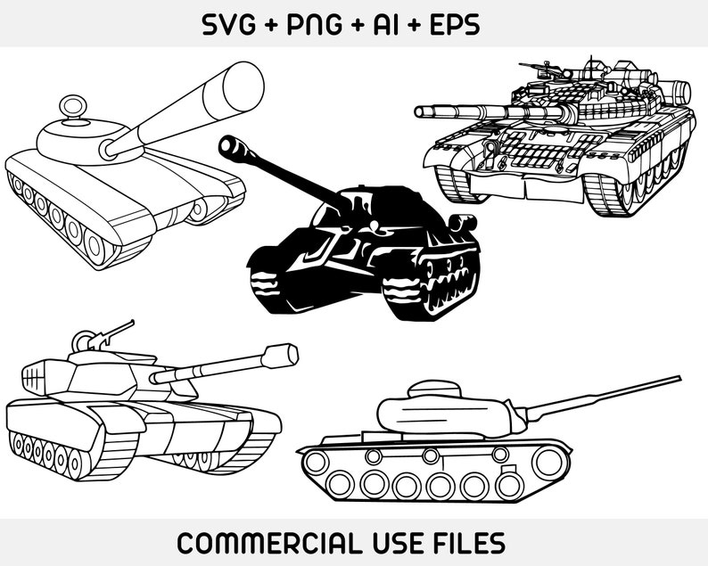 Tank SVG Bundle Military Tank SVG Army Tank Svgunited - Etsy UK