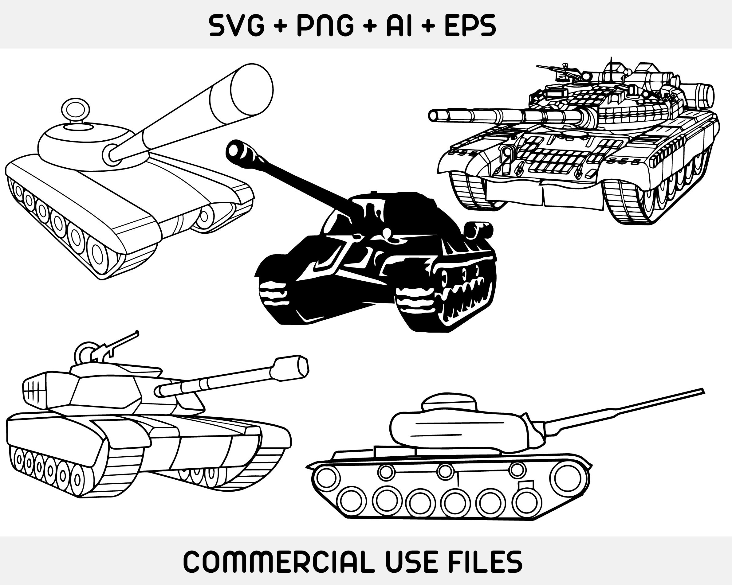 Tank SVG Bundle Military Tank SVG Army Tank Svgunited - Etsy UK