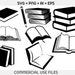 Book SVG, Open Book SVG , Library SVG , School Svg , Monogram , Clipart ...