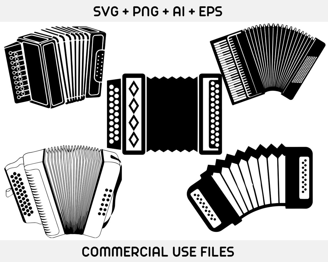 Accordion SVG, Accordion Cut File, Accordion PNG, Accordion Clipart ...