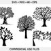Tree Svg Bundle, Woodland Svg, Png, Forest Svg Bundle, Camping Svg ...