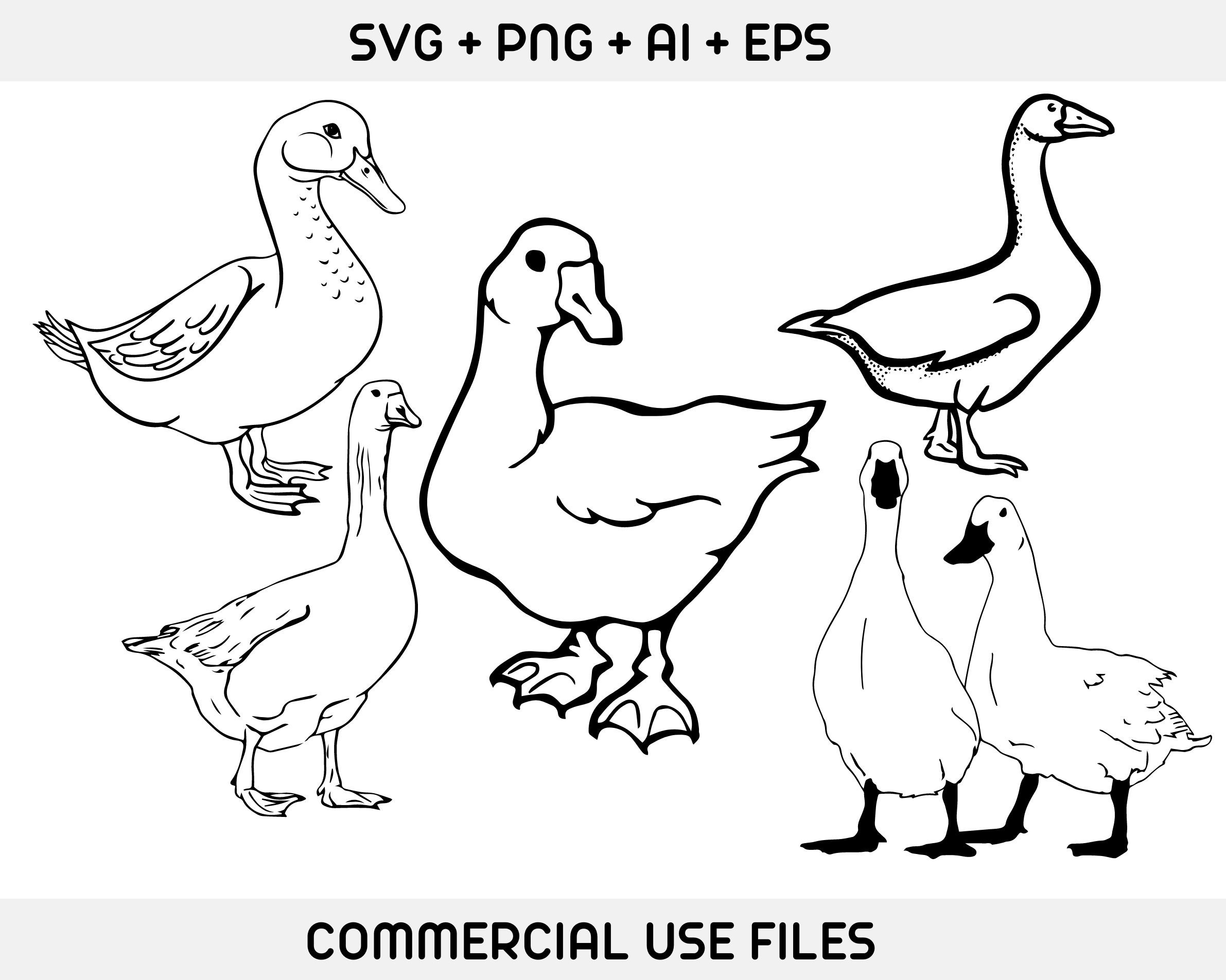 Goose SVG Cut File Flying Geese SVG Goose Silhouette - Etsy Hong Kong