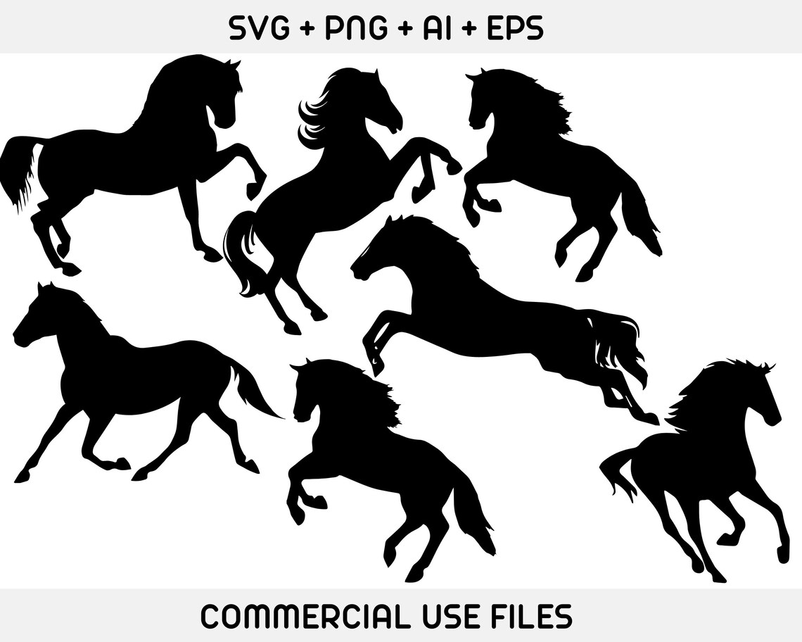 Horse Svg Beautiful Horse Svg Horse Silhouette Horse Cut - Etsy