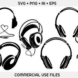 Headphone Svg, Headset Svg, DJ Svg, Music Svg,headphones Clipart, Cut ...