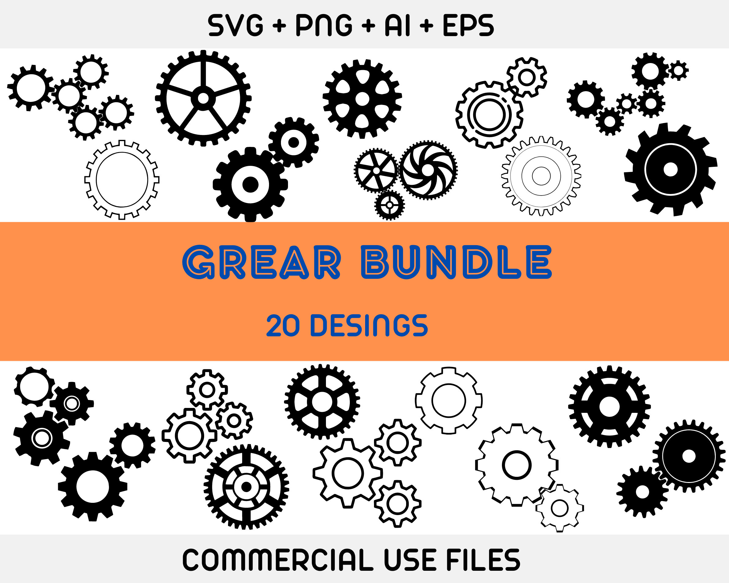 Gears Svg Bundle Gears Svg Steampunk Svgcog Wheels - Etsy