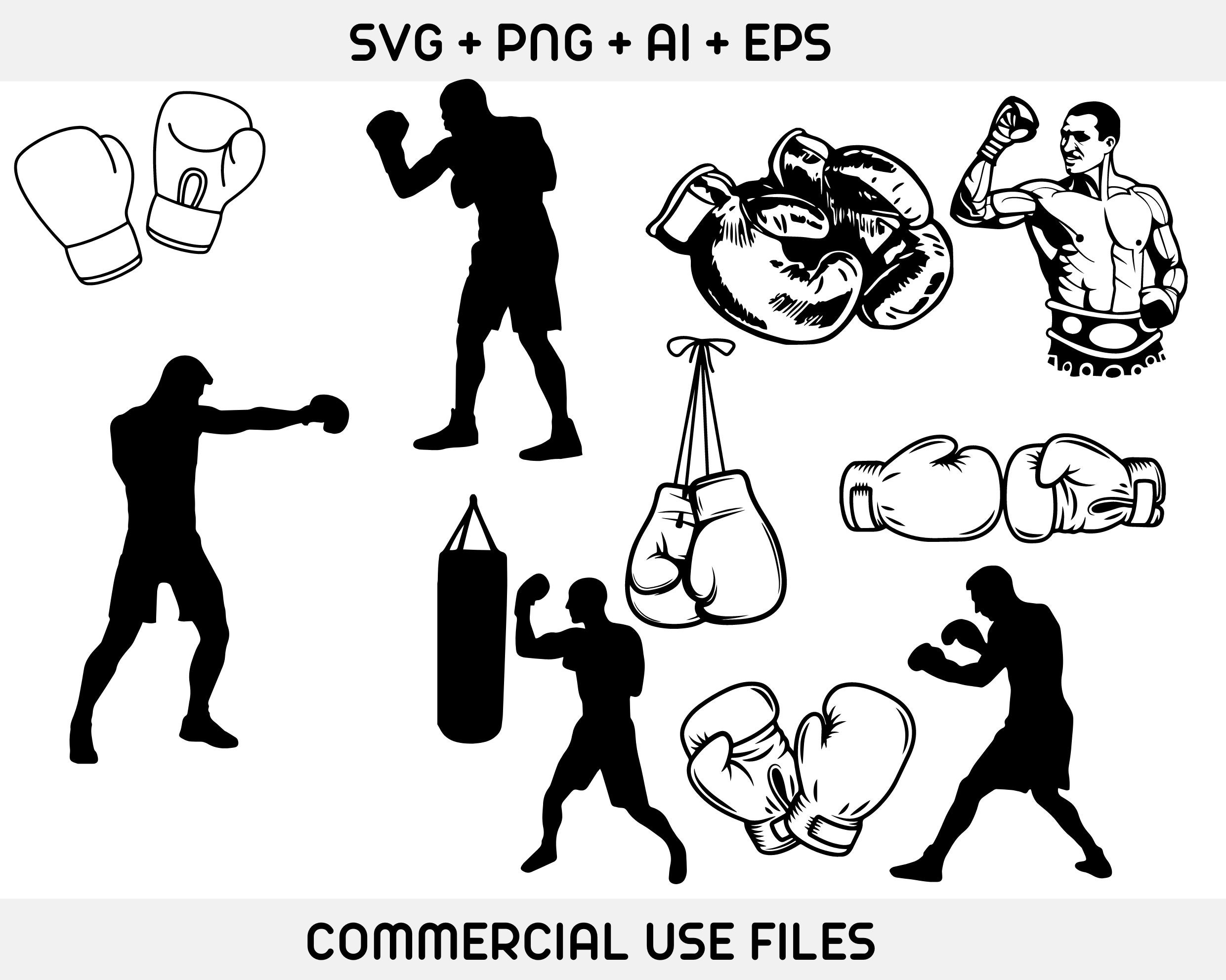 Boxing Svg Bundle Boxing Svg Boxing Silhouette Boxing - Etsy Canada