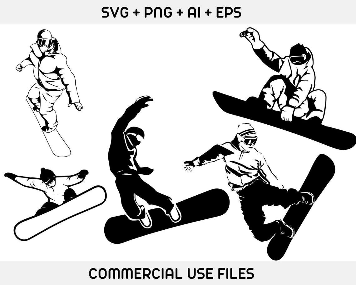 Snowboarding SVG Snowboard Svg Digital Download Snowboard - Etsy