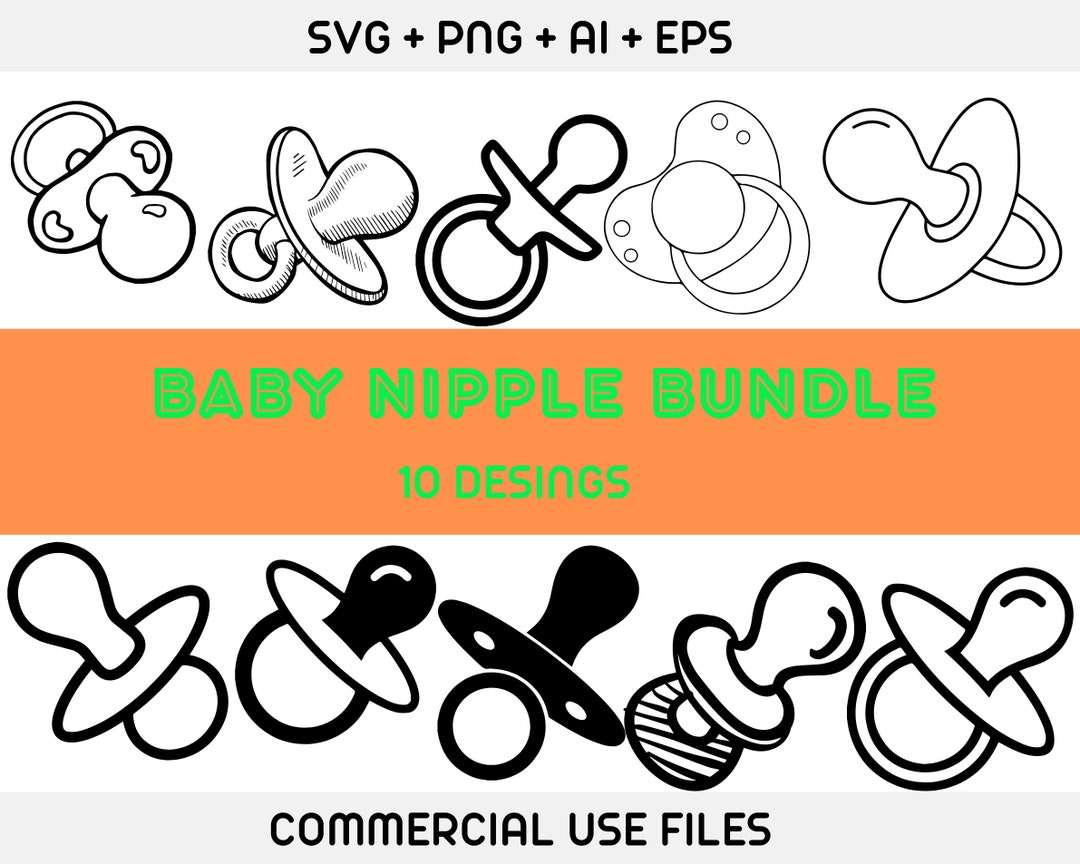 Baby Pacifier Svg, Pacifier SVG File, Pacifier Vectors,baby Pacifier ...