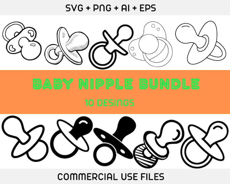 Baby Pacifier Svg Pacifier SVG File Pacifier Vectorsbaby - Etsy